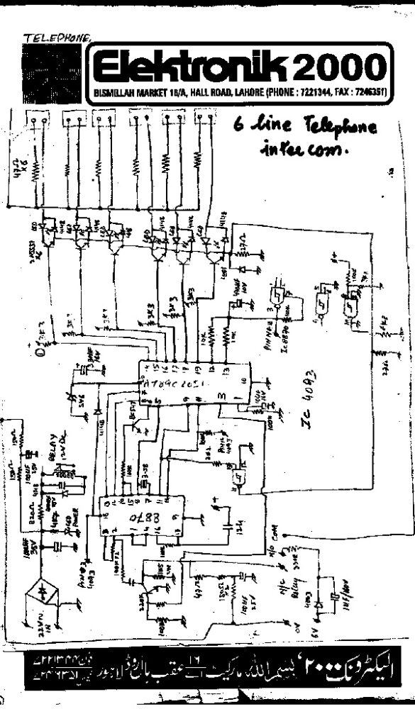 6 line telph – Elektronik2000